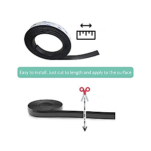 LeadCon 13 Feet Upgrade Vacuum Boundary Marker with Self Adhesive Backing, Magnetic Boundary Markers Strip Works for Neato Shark Roborock Robotic Vacuum Cleaner Boundary Tape