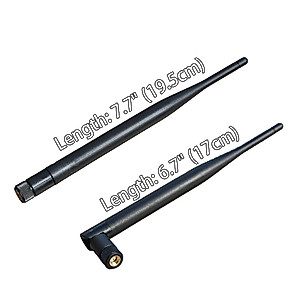Universal 2.4ghz Band 7DBI high gain Antenna Accessories SMA Interface for WiFi Wireless Network Router Surveillance Cameras and Other Wireless Devices (1 Pack of 3pcs)
