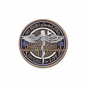 Armor Coin & Emblem - Medical Team Challenge Coin EMT | EMS | Honoring Heroic Medical Professionals | Medical Team - with Deluxe Display Box & Polishing Cloth - Appreciation Tribute Coin
