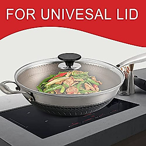 Dutch Oven Knob for Le Creuset Knob Replacement bakelite knobs Replacement Pot Lid Handle Compatible Aldi, Lodge and Other Enameled Dutch Oven, Black, Black