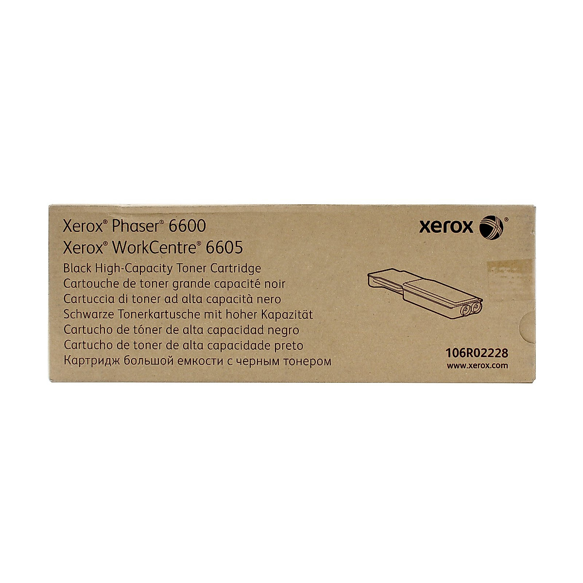 Xerox Phaser 6600/ WorkCentre 6605 Black High Capacity Toner-Cartridge (8,000 Pages) - 106R02228