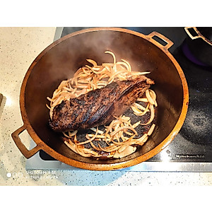 GauchoGrillX Caldero Pre-Curado Ø36cm 7,6 lt Ø14" 8-Quart Dutch Oven Hecho en Venezuela por VIKO @vikogrills