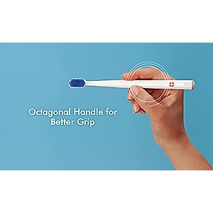 Curaprox CS 5460 Super-Soft Toothbrush for Adults with Ultra-Fine Filaments and Compact, Slightly Angled Toothbrush Head for Improved Tooth and Gum Health