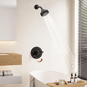 Replacement for Moen T2901BL Gibson Posi-Temp Valve Trim Kit-Shower Trim Kit Only, Shower Lever Handle, Matte Black