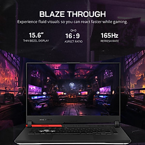 ASUS ROG Strix G15 Gaming Laptop, 15.6" QHD 165Hz Display, AMD Ryzen 9 5980HX, 64GB RAM, 4TB PCIe SSD, RGB Backlit Keyboard, Radeon RX 6800M, Win 10 Pro, Black, 128GB Hotface Extension Set