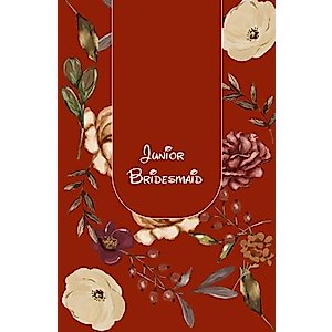 junior bridesmaid notes: Bridesmaid Journal Blank Lined Wedding Notebook for girls