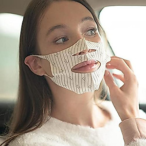 FRANZ Cooling Mask Liner - Reusable for Face Protection Against Irritation, Keep Cool & Clean (Beige)
