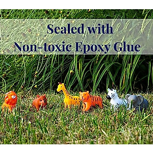 Mold Free Animal Baby Bath Toys for Toddlers/ Infants 6 - 12- 18 Months, No Hole No Mold Bathtub Toys, 1 2 3 4 Years Old Kids (6 Pcs with Storage Bag)