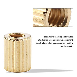 Standoff, 100 Pcs/Set Camera Standoff, Brass Standoff, Professional Practical Easy Installation M2 Standoff, for Micro-Motor Photographic Equipment(M2*3 (100pcs))