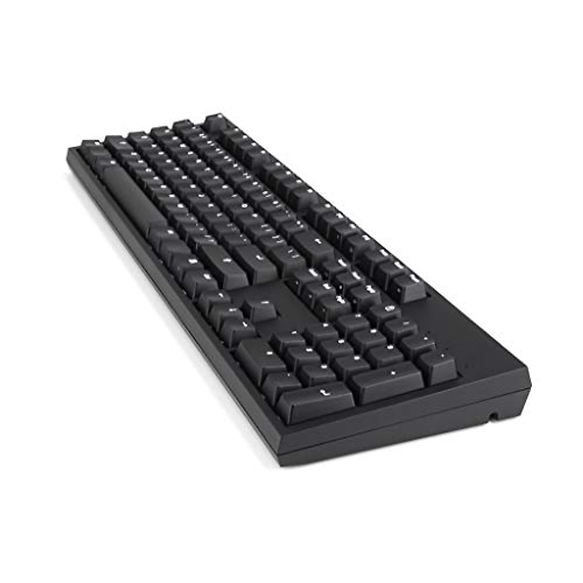 Code V3 104-Key Illuminated Mechanical Keyboard - White LED Backlighting, Black Case (Cherry MX Blue)