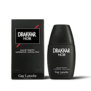 Drakkar Noir By Guy Laroche - Original Vintage Designer Fragrance Blend For Men - Fresh, Classic Men’s Evening Scent - Long Lasting Amber Fougere Aroma With Spicy And Citrus Notes - 1 Oz EDT Spray