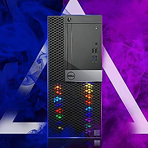 Dell Gaming PC Desktop Computer, Intel Quad Core i5 up to 3.6G, GeForce GTX 1660 Super 6G GDDR6, 16G, 256G SSD + 3TB, RGB Keyboard & Mouse, WiFi & Bluetooth 5.0, Win 10 Pro (Renewed)