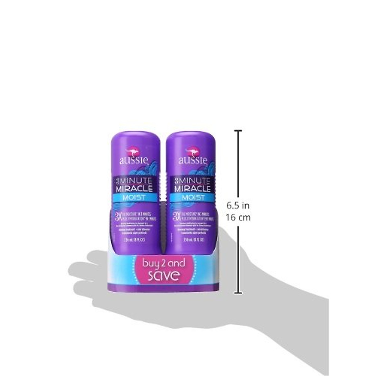 Aussie 3 Minute Miracle Moist Deeeeep Conditioner 8 Ounce (2 Pack)
