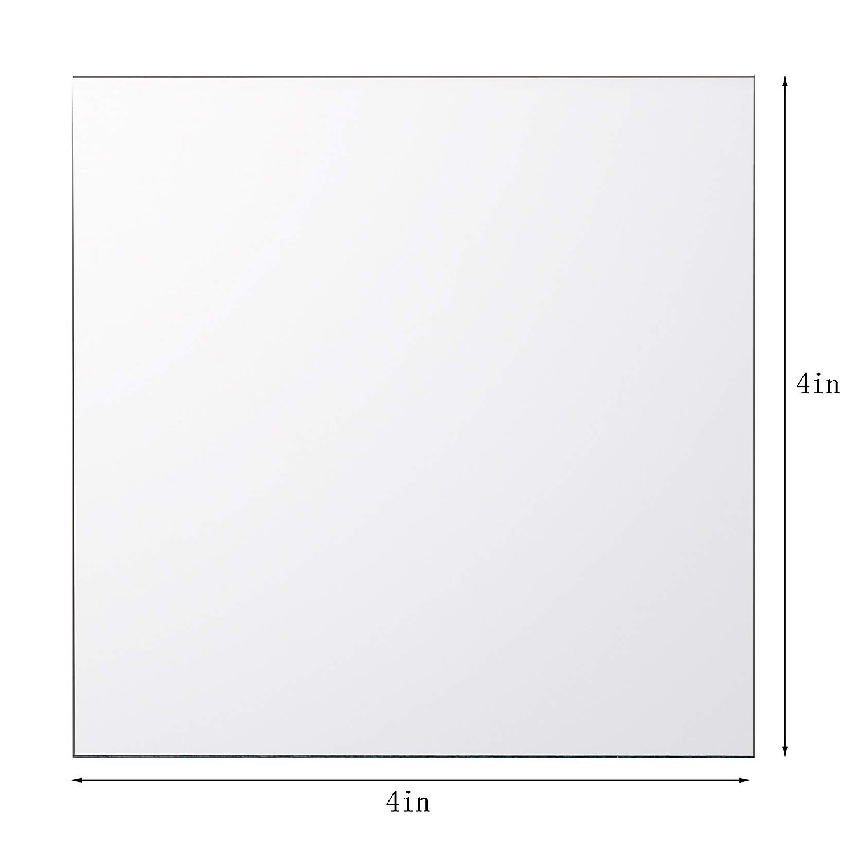 Suwimut 50 Pack Square Glass Mirror Tiles, 4x4 Inch Small Square Decorative Glass Mirrors for Table Centerpieces, Crafts, Wall, Mosaics, DIY Home Projects, Decorations, Arts and Crafts Supplies