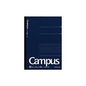 Kokuyo Campus Pre-Dotted Notebook, A5-dotted 6 mm Rule - 30 Lines X 50 Sheets - 100 Pages, Pack of 3 Dark Blue