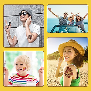 Printable Temporary Tattoo Paper for Inkjet Printer - 8.5"X11", 10 SHEETS - DIY Personalized Image Transfer Sheet for skin