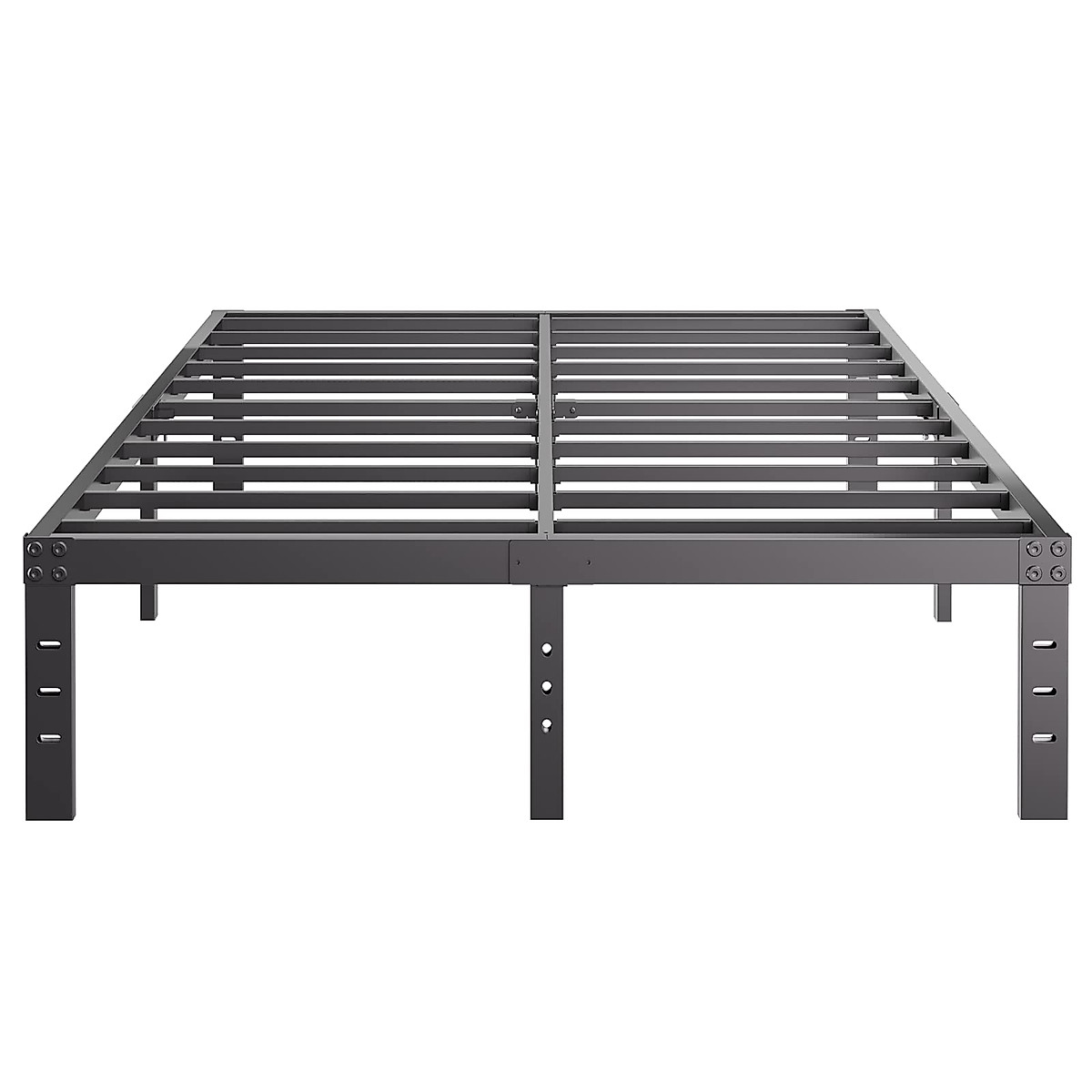 COMASACH 14 Inch King Size Bed Frame Supports up to 3500lbs, No Box Spring Needed, Platform with Heavy Sturdy Metal Steel, Easy Assembly, Under Bed Storage, Noise-Free, Non-Slip