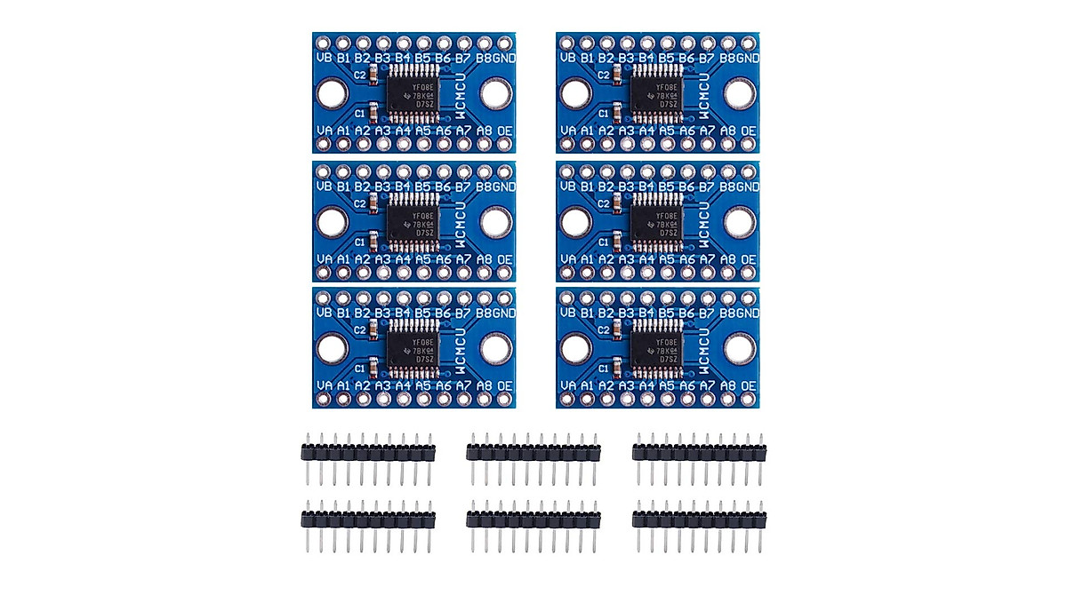 GeeekPi 6Pack TXS0108E 8 Channel Logic Level Converter Bi-Directional ...