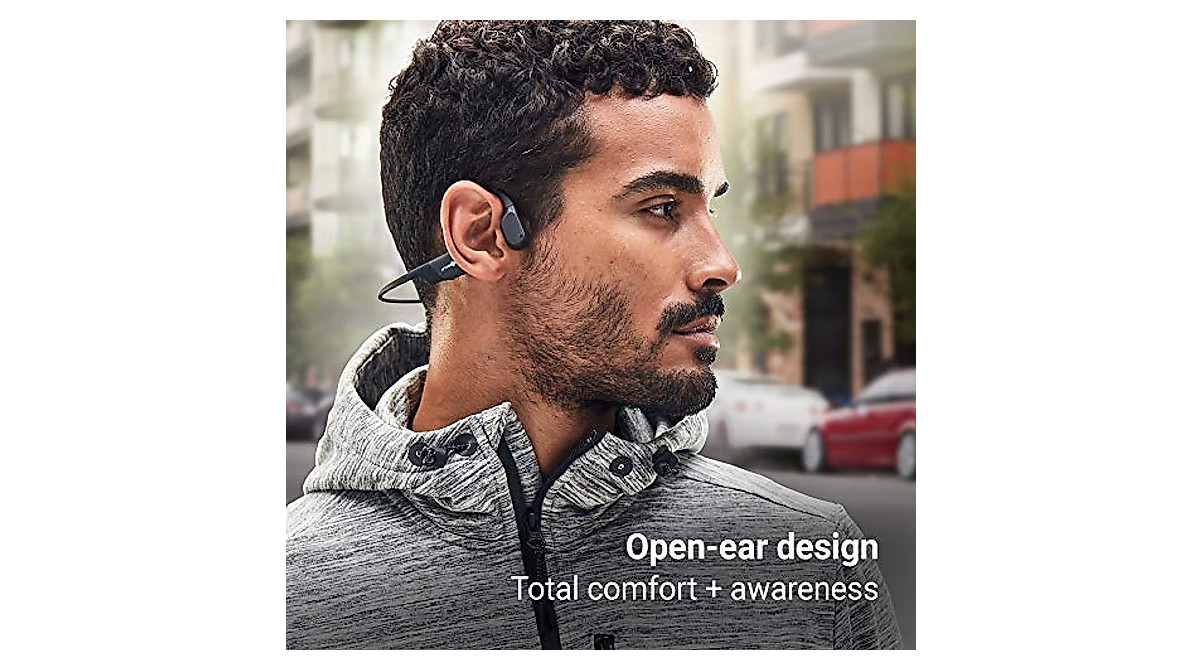 Shokz OpenRun Bone Conduction Sport Headphones - Open-Ear