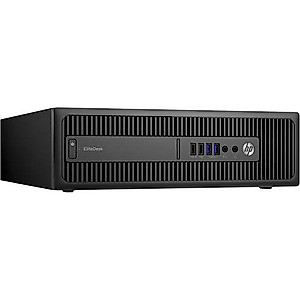 HP EliteDesk 800 G2 SFF Desktop Computer 24 Inch FHD Monitor Dual Hard Drive PC(Intel i5-6500 Up to 3.6GHz, 8GB RAM, 128GB SSD + 1TB HDD, WiFi, HDMI, Windows 10 Professional) (Renewed)