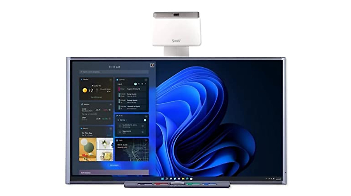 Interactive SMART Whiteboard with Ultra-Short Throw Projector | 7ft x 4ft