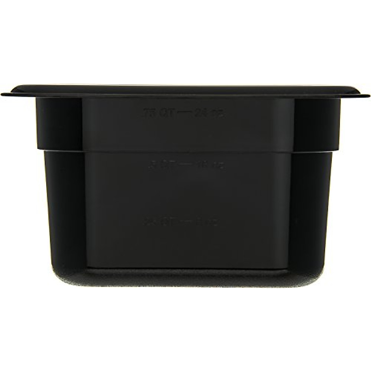 Carlisle FoodService Products 3068703 Plastic Food Pan, 1/9 Size, 4 Inches Deep, Black