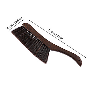 COLLBATH 1pc Sweeping Brush Broom for Carpet Whisk Sweeping Carpet Broom Dusting Brush Craft Broom Toy Bed Broom Cleaning Whisk Hand Broom Woodworking Brush Bed Brush Imitation Mane Coffee