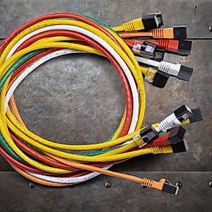 NTW Click on/Lockable RJ45 Plug Protector CAT5e/Cat6/Cat6a/Cat7/Cat8 Ethernet Head Dust Covers (25 Pack)-Black