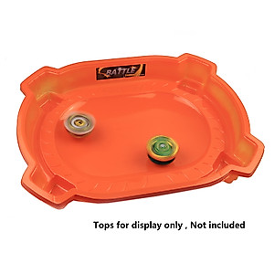 Aimoly Stadium Battle Arena for Beyblade Burst Battling Tops Game (Yellow)