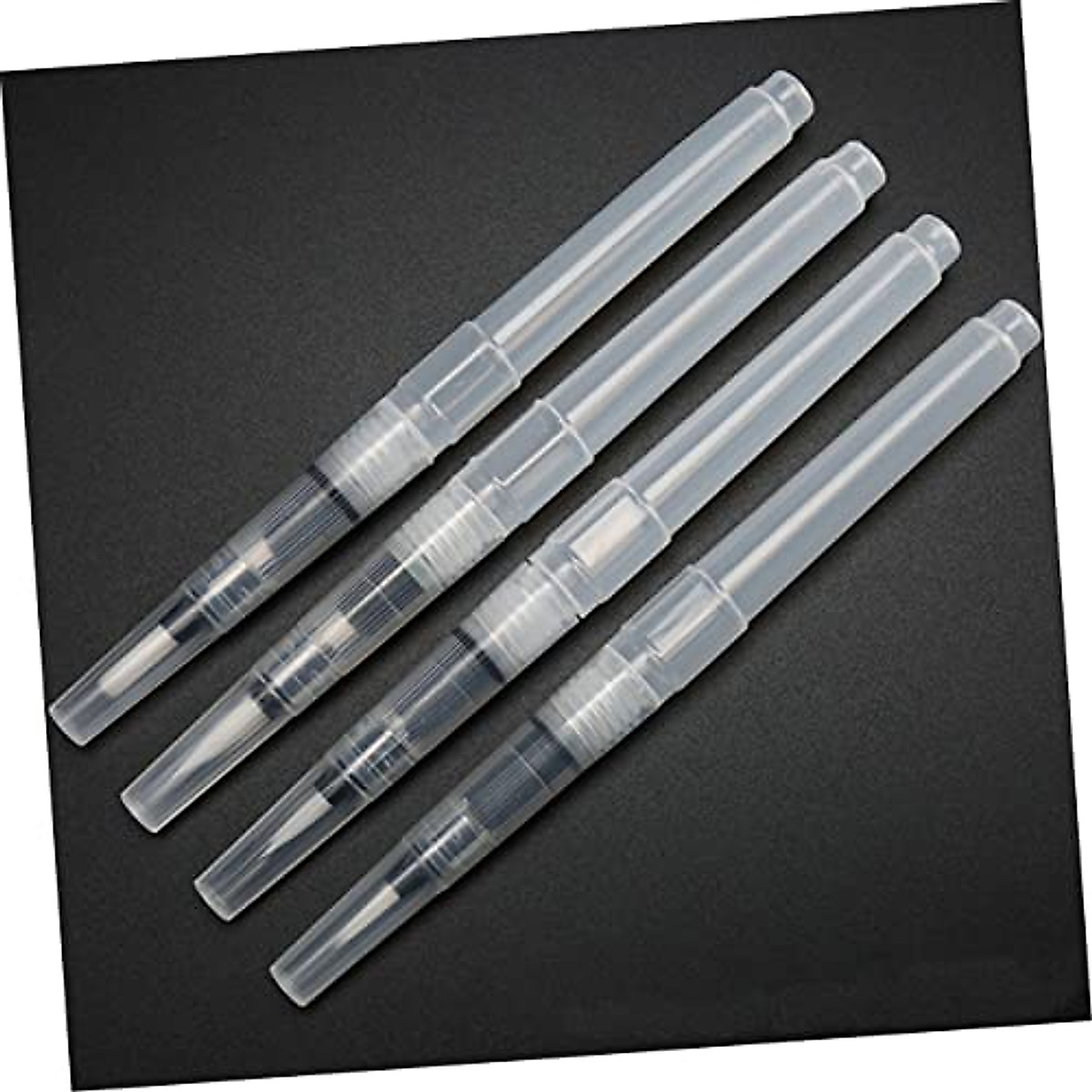 VILLFUL 9 Pcs Water Color Brush Pens Ink Pen Set Water Soluble Colored Pencils Flat Pen Writing Brush Painting Pen White Pointy Watercolor Brush Water Brush Pen Water Coloring Brush Pen