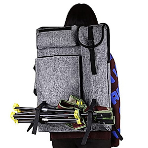 4K Art Portfolio Carry Case Bag Backpack Student Drawboard Storage Tote Portable Handheld Shoulder Box Artist Drawing Board for Sketch Easel Outdoor Backpack Travel Art Supplies