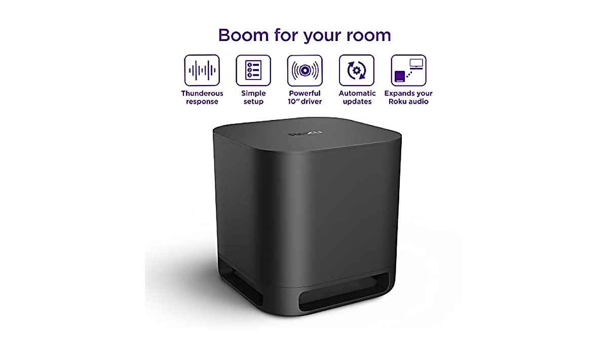 Get the Roku Wireless Subwoofer | Deep Bass for Movies & Music