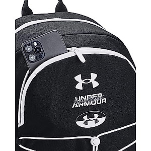 Under Armour Unisex-Adult Hustle Sport Backpack, (019) Black/Black/White, One Size Fits All