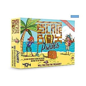 Escape Box Pirates Game | Escape Room in a Box | Fun for Family Game Night | Puzzle Solving Game for Kids and Adults | Ages 7+ | 2-5 Players | Average Playtime 45 Minutes | Made by 404 On Board
