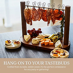 Bacon Serving Dishes for Entertaining - Pack of 1 Wooden Bacon Display for Men Who Have Everything or House Warming Gifts New Home - Unique Gifts for Dad