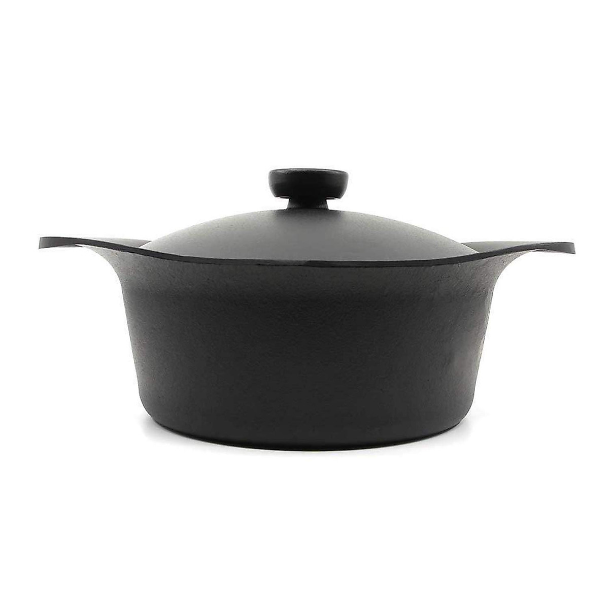 Sori Yanagi Nambu Ironware Deep Iron Pot Combining Simple Design and High Practicality, Made in Japan, Iron Lid and Handle Included, Induction Compatible