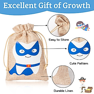 4Pcs Tooth Fairy Bag for Boys Pouch Tooth Fairy Keepsake Bag to Place Under Pillow Milk Teeth Container Box Personalized Lost Tooth Holder Baby Toddler Teeth Case for Baby Shower Birthday Gift