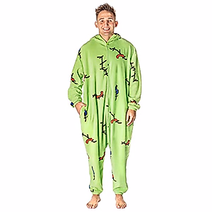 Bioworld The Nightmare Before Christmas Adult Oogie Boogie Costume Kigurumi Union Suit Pajama Outfit Green
