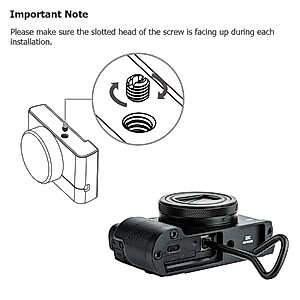 JJC Solid Metal Hand Grip Secure Handle Bracket for Sony RX100 VI VA V IV III II RX100VI RX100VA RX100V RX100IV RX100III RX100II RX100 RX100M6 RX100M5A RX100M5 RX100M4 RX100M3 RX100M2 Digital Cameras