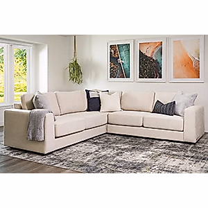 Abbyson Living Elliot Sofa - Transitional Design, Fabric, Stain Resistant, Sand