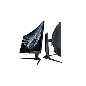 AORUS CV27F 27" Frameless Curved 1500R Gaming Monitor, FHD 1080p, 90% DCI-P3 Color Accurate VA Panel, 1ms 165 Hz, HDR, FreeSync Premium Pro, Height/Tilt/Swivel Adjustable, VESA, Zero Bright Dot Policy