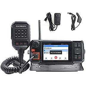 ANYSECU W2 Plus Network Radio N60 WCDMA/GSM 4G Internet Mobile Radio Walkie Talkie LTE FDD IP Network PTT Radio Suppot Zello/Real PTT Fast Talk with Car Charger and AC Charger