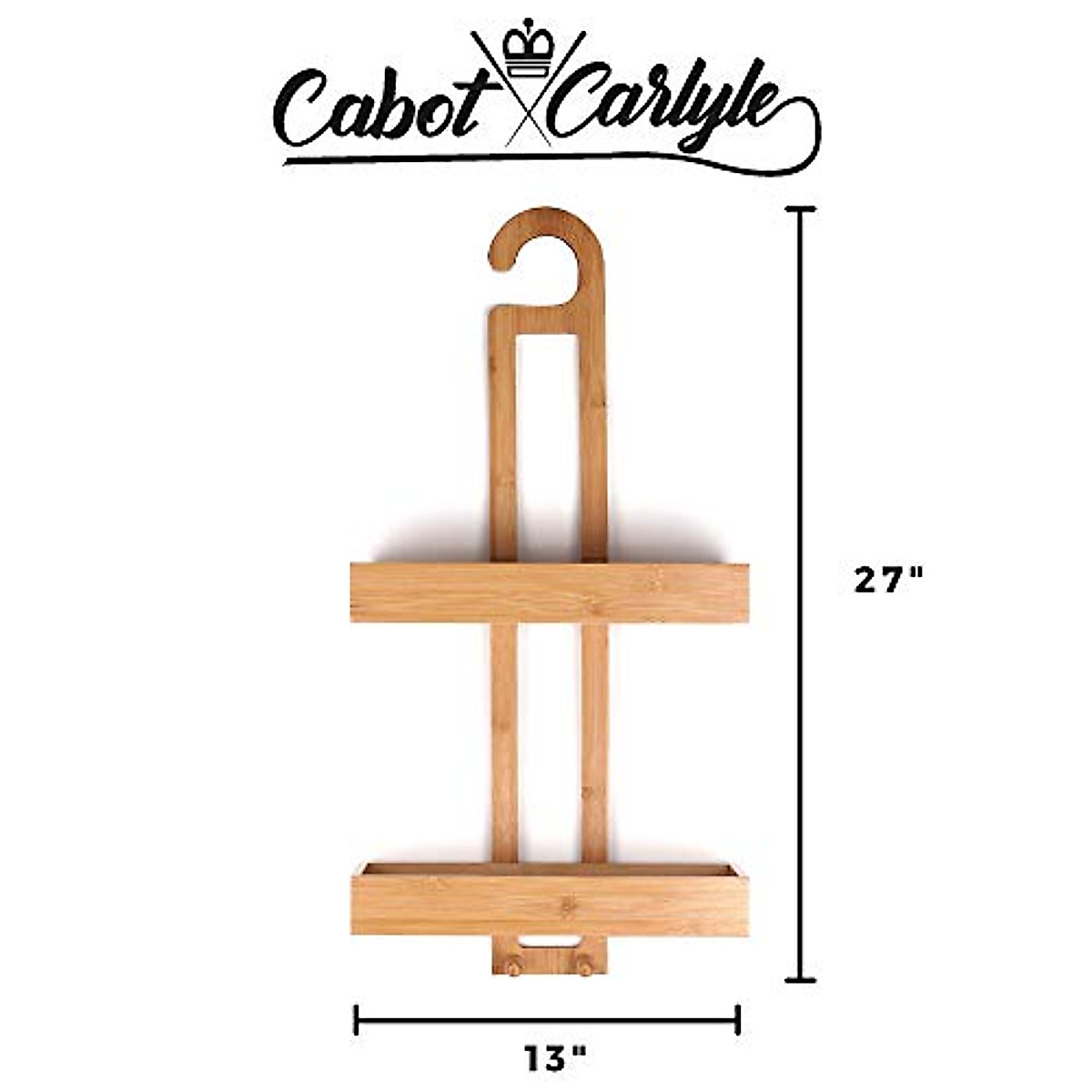 Shower Rack Bathroom Shower Organizer | Bamboo Hanging Shower Caddy | Shower Organizers | Shower Holder for Shampoo and Soap | Over The Shower Head Rust Proof Shower Storage Hanging | Shower Holder