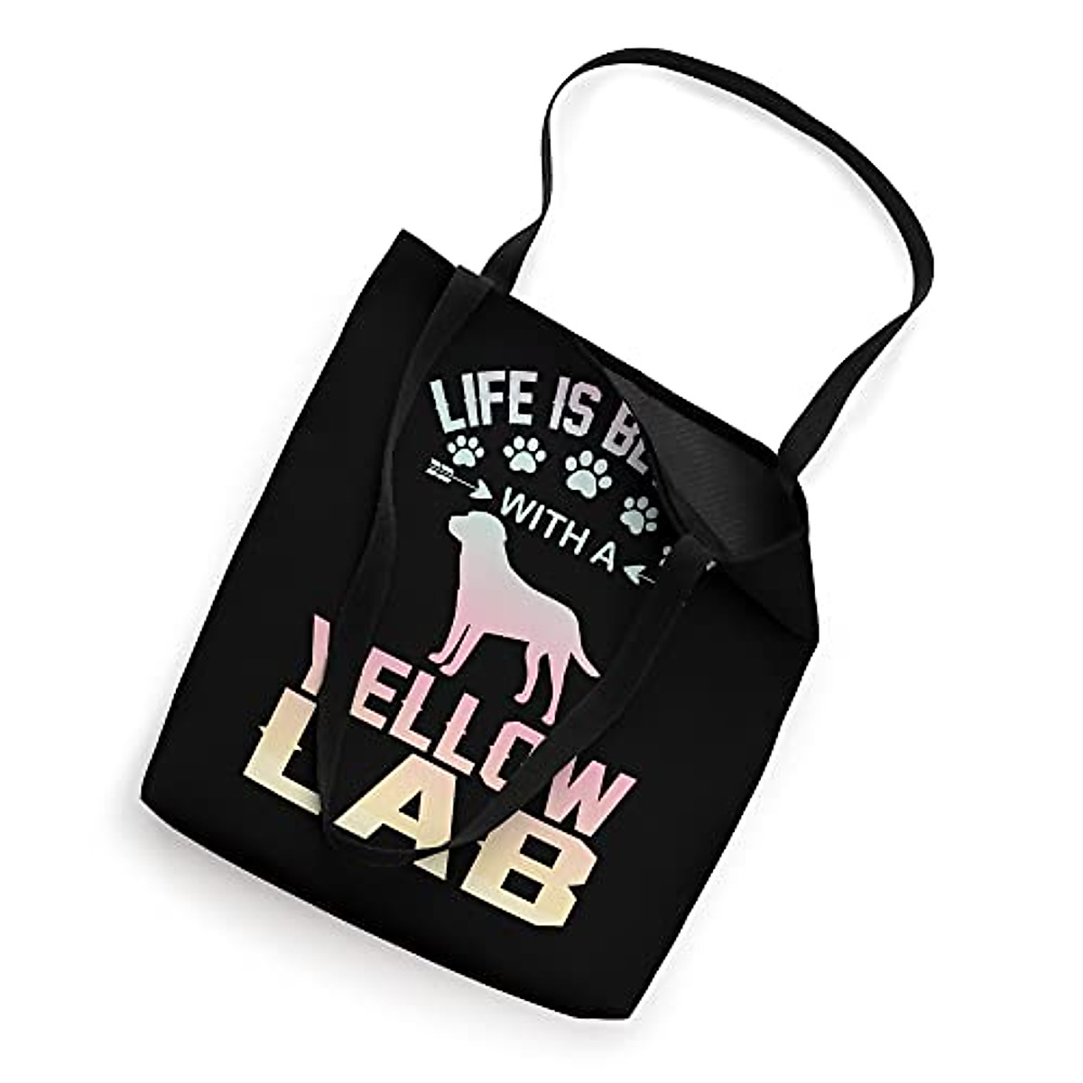 Cute funny dog gifts idea - Life is better with a Yellow Lab Tote Bag