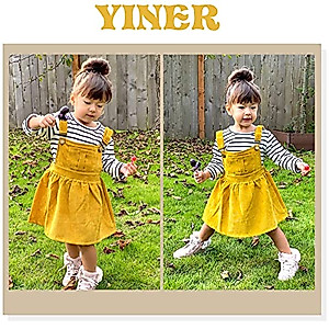 Toddler Baby Girl Clothes Overall Outfits Infant Long Sleeve Stripe Top Braces Skirt for Girls Fall Winter Girl's Clothes Set