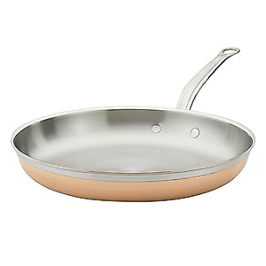 Hestan - CopperBond Collection - 100% Pure Copper Frying Pan, Induction Cooktop Compatible, 12.5-Inch