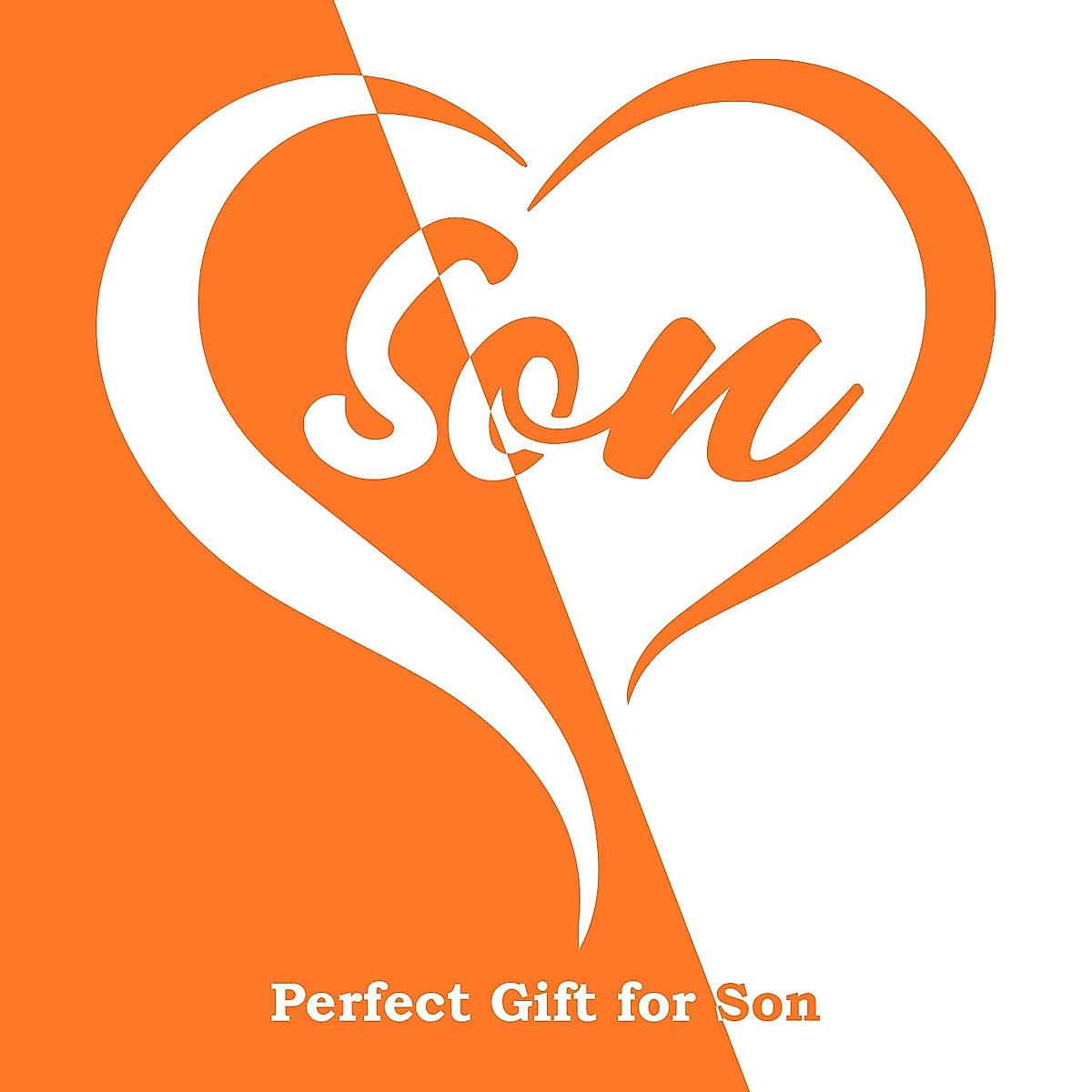 CINRLLA Son Engraved Wallet Card Gifts, Son Birthday Card Gifts, College Graduation Gifts for Son, Wedding Anniversary Christmas Gifts from Mom to Son, WCD04