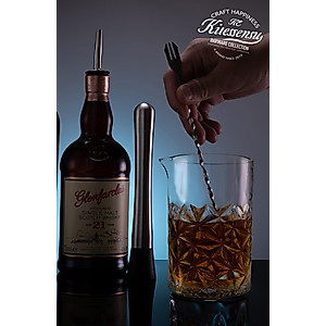 KITESSENSU Cocktail Mmixing Glass 24oz 710ml - Crystal Bartender Accessories Glass Beaker to Mix & Stir Cocktails - Thick and Sturdy Bottom - Premium Seamless Design