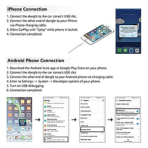 Eonon A0585 USB Dongle Android Auto and Car Play Autoplay for Eonon Android 10/ 8.0/8.1/9.0 Car Radio GA93 Car Stereo and GA9465,GA9480A,GA9453,GA9463,GA9451,GA9449 Etc.