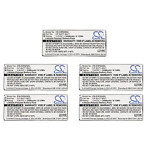 KOVHIHAV Replacement (5-Pack) Battery for Cisco 8821, CP-8821-EX-K9-BUN, CP-8821-K9-BUN, Wireless IP Phone 8821,fits Part No 74-102376-01, CP-BATT-8821, 3.8V 2400mAh